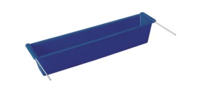 Blue 14" Plastic Basket Trough with Wire Hangers pigeons.co.uk