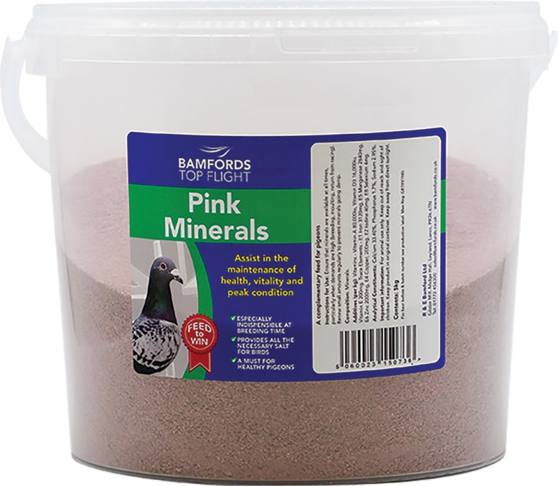 Top Flight Pink Minerals 5kg pigeons.co.uk