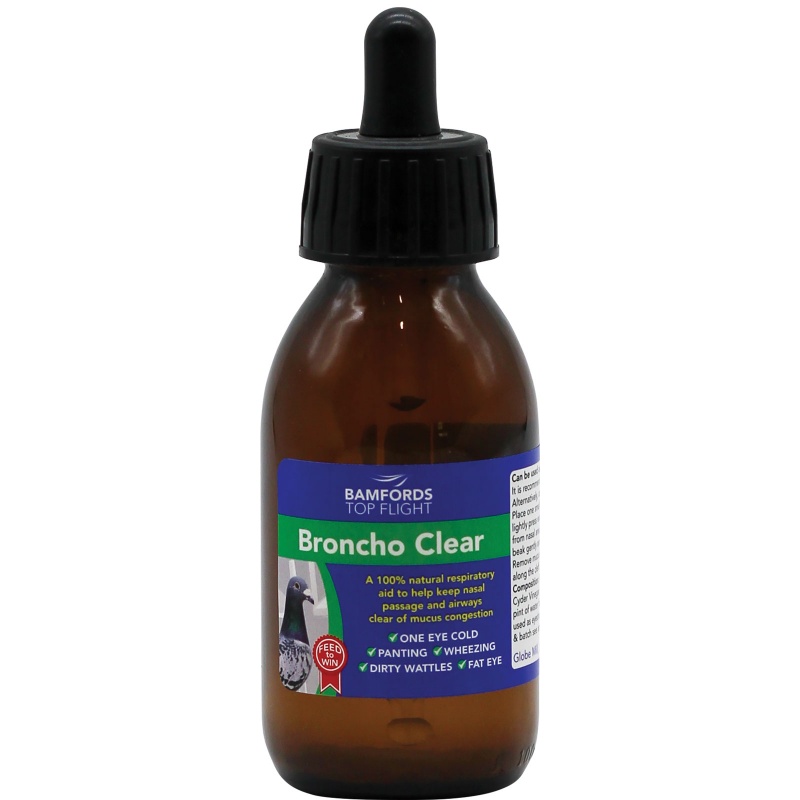 Top Flight Broncho Clear 100ml (Renamed from Broncho Max) pigeons.co.uk