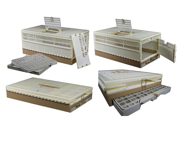 Deluxe 'Whitby' ABS Collapsible Pigeon Basket 6-8 Bird pigeons.co.uk