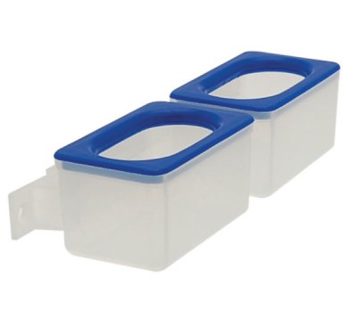 Deluxe Twin Galley Pot (Anti-Spill) with Wall Bracket pigeons.co.uk