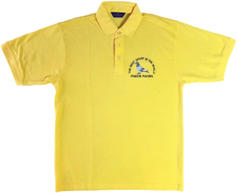 Yellow Polo Shirt - Large pigeons.co.uk