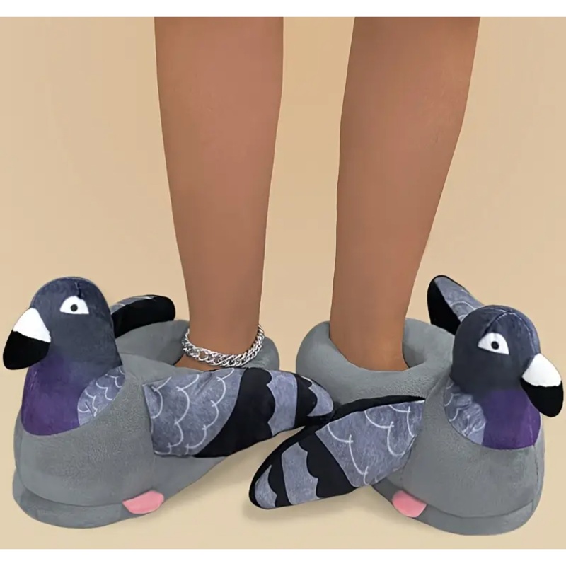Ladies Pigeon Slippers with Wings! pigeons.co.uk